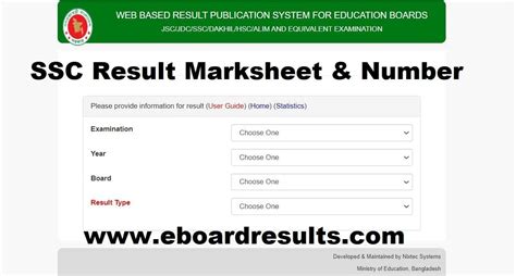 Ssc Result 2024 Marksheet With Number