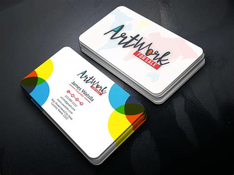 New Colorful And Modern Business Card Design Idea Behance