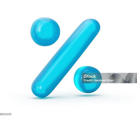 흰색 배경에 고립 된 파란색 젤리 퍼센트 기호 젤리 다채로운 알파벳 숫자 아이들을위한 3d 일러스트 레이 션 0명에 대한 스톡 사진 및 기타 이미지 Istock