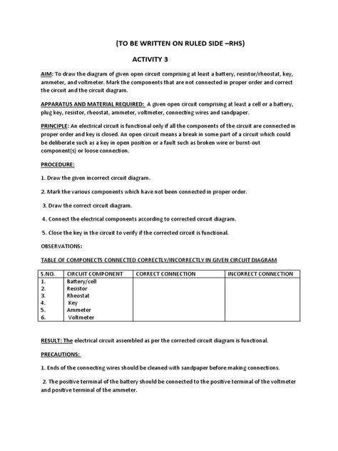Drawn Diagram Of Given Open Ckt Pdf