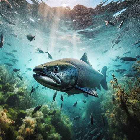 Download Ai Generated Salmon Fish Royalty Free Stock Illustration