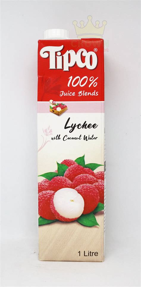 Tipco Lychee With Coconut Water 1l Crown Supermarket
