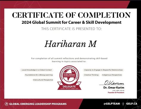 Hariharan Mohan On Linkedin Careerdevelopment Globalsummit Leadershipprograms