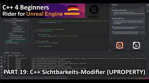Unreal Engine 5 C Beginner Tutorial Deutsch Part 19 Sichtbarkeits Modifier Uproperty