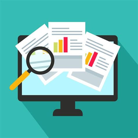 Premium Vector Vector Computer Document Vector Colorful Design