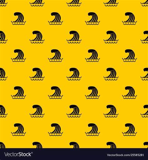 Tsunami Wave Pattern Royalty Free Vector Image