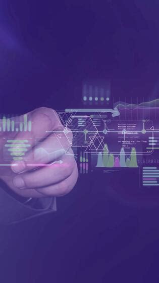 Businessman Works With Data Array Virtual Infographics 52183231 Stock