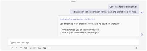 schedule send suggestions in teams chat microsoft learn