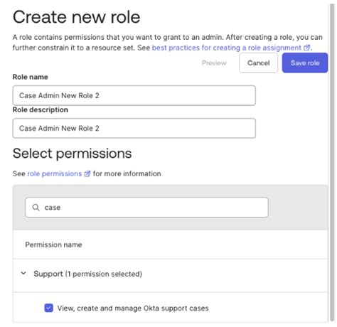 Assigning The Case Admin Permission To Okta Admins
