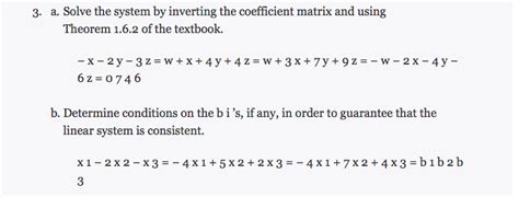 Solved Theorm 162 Is If A Is An Invertible Nxn Matrix