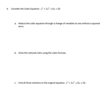 Answered Consider the Cubic Equation x³ x² bartleby