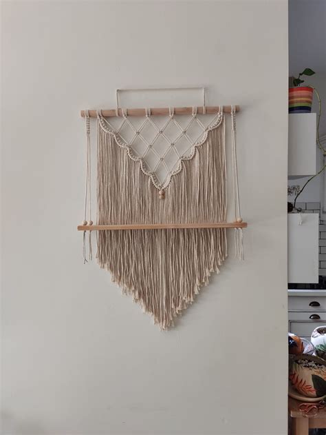Macrame Shelf Wall Hanging Etsy