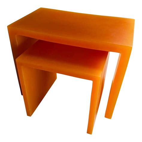 Vintage Lucite Stacking Tables Chairish