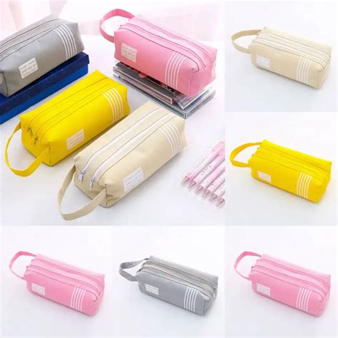 필통 대용량 다기능 펜 박스 학교 문구 화장품 가방홈 오피스 창고 Aliexpress