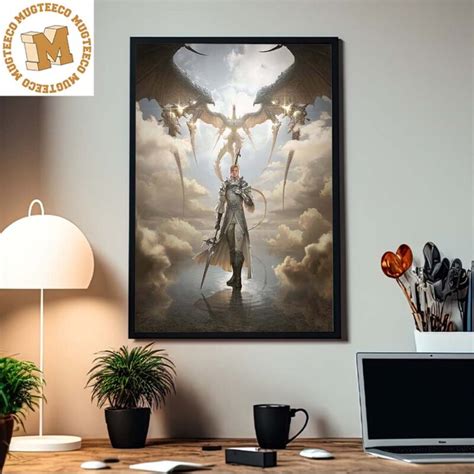 Final Fantasy Xvi Dion Lesage Dominant Of The Eikon Bahamut Home Decor Poster Canvas Mugteeco