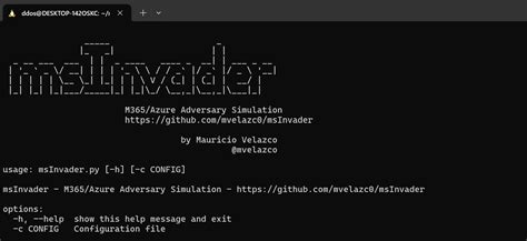 Msinvader M365azure Adversary Simulation Tool