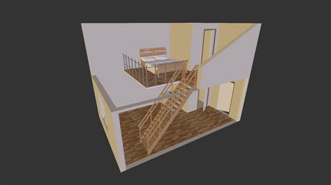 2 х уровневая квартира 33 98 м2 3d Model By Sds [d778f73] Sketchfab