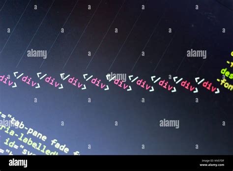 Html Code Computer Programming Source Code Abstract Screen Of Web