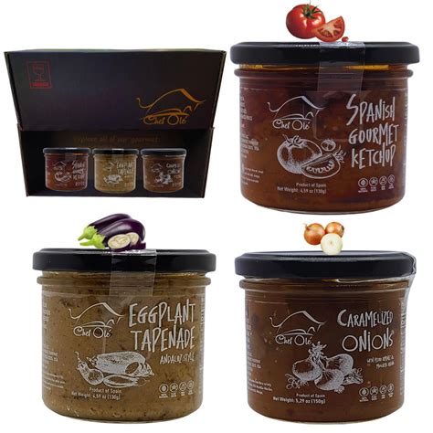 Chef Ole Olive Tapenade Set Of 3 6oz Dips