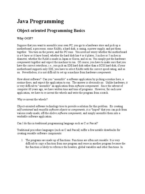 1 1 java basics pdf class computer programming method computer programming