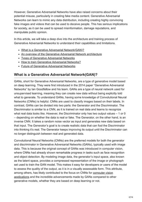 Generative Adversarial Networks Gans Pdf