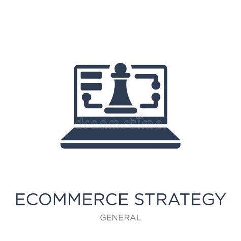 Ecommerce Strategy Linear Icon Modern Outline Ecommerce Strateg Stock Vector Illustration Of