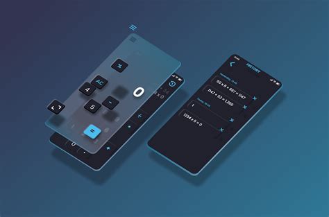 Calc Mock Ui Project Behance