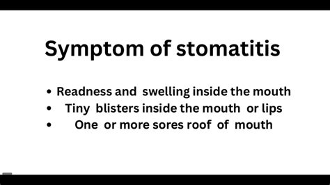 Stomatitis Explained Cause Symptom Treatment And Prevention Youtube