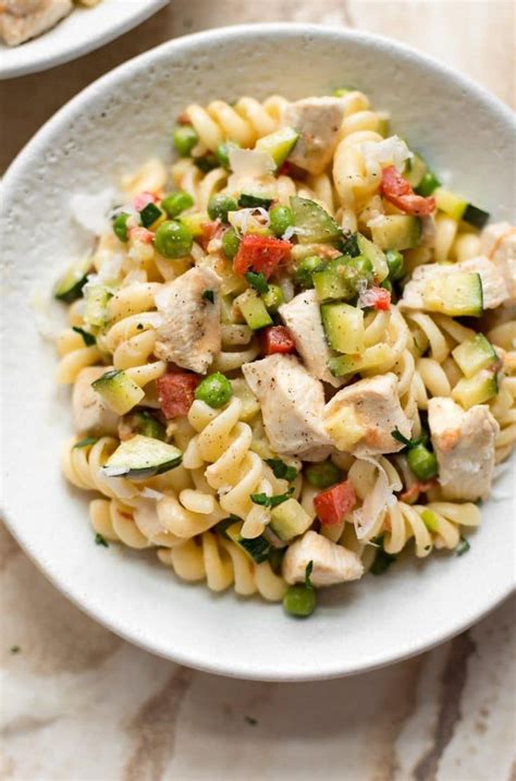 This Creamy Pasta Primavera Recipe With Chicken Is Fresh Simple And