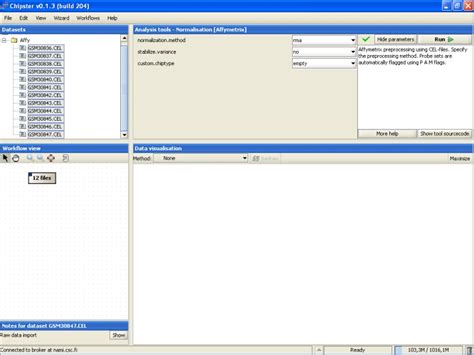 Normalization Parameters Can Be Modified By Clicking The Edit