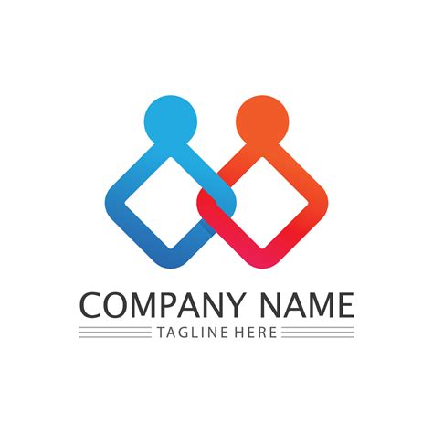 People Logo And Icon Work Group Vector Logo Illustration Design