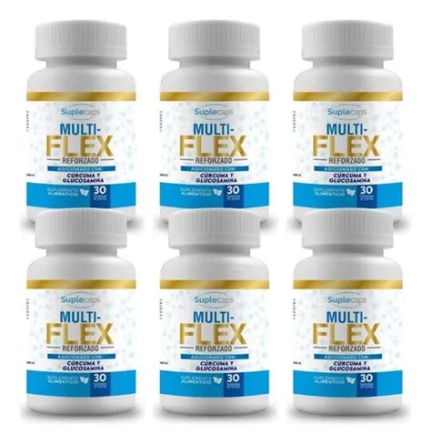 Pack 6 Multiflex Reforzado Con Acido Hialuronico 30 Tabletas Sin Sabor