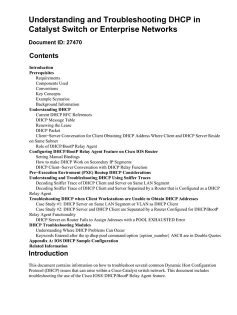 Dhcp With Cisco Pdf