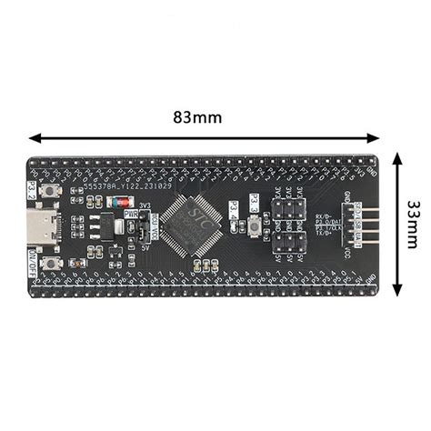 Stc8h8k64u Stc32g12k128 Lqfp64 Dip40 8051 Microcontroller Core Learning Development Board Module