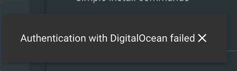 Authentication With Digitalocean Failed X Routlinevpn