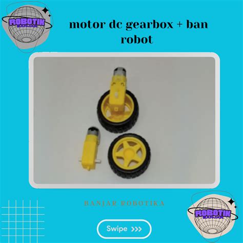 Jual Motor Dc Gearbox Kuning Dan Roda Smart Car Robot Wheel Arduino Shopee Indonesia
