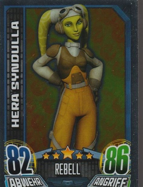 Tcg Mirror Foil Card 141 Hera Syndulla Star War Rebel Topp Neu