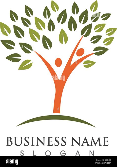 Tree Icon Logo Template Vector Illustration Stock Vector Image Art Alamy