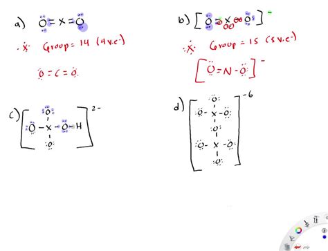 SOLVED Identify The Main Group That The Element X Belongs To In Each Of The Following Lewis