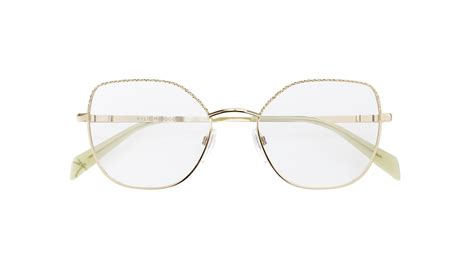 Kylie Minogue Womens Glasses Breathe Gold Cateye Metal Recycled