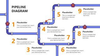 Pipeline Diagram Template For PowerPoint