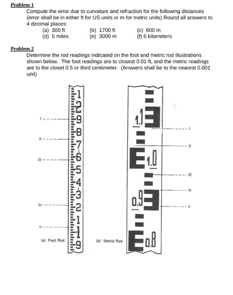 solved problem 1 compute the error due to curvature and