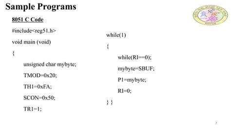 Serial Communication In 8051 Microcontroller Pptx