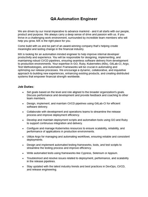 Qa Automation Mx 1 Pdf