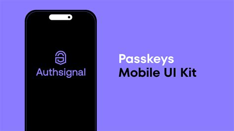 Passkeys Mobile Ui Kit By Authsignal Figma