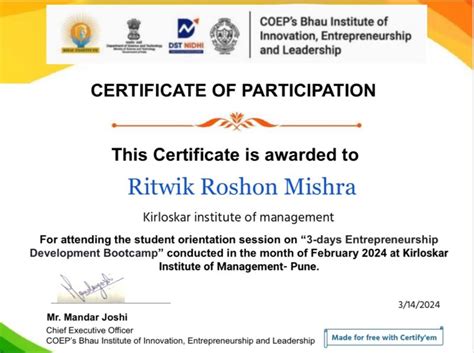 Ritwik Roshon Mishra On Linkedin Selfdiscovery Innovationbootcamp