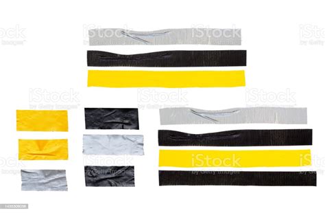 흰색 배경에 잘라 컬러 배너 회색 검은 색 노란색 스카치 테이프 끈적 끈적한 테이프 의 집합 비즈니스 서류 배너 제품을 사용할 수 있습니다 0명에 대한 스톡 사진 및 기타