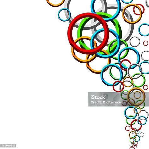 서클 풍선말 디자인식 곡선에 대한 스톡 벡터 아트 및 기타 이미지 곡선 구도 다중 색상 Istock