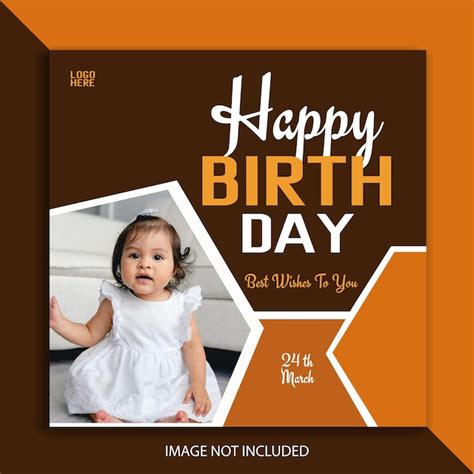 Premium Vector Birthday Social Media Post Design Birthday Instagram