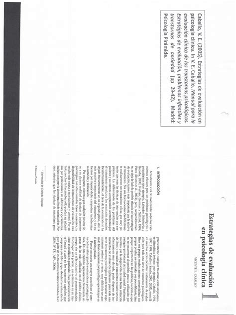 1estrategias De Evaluacion En Psicologia Clinica Pdf